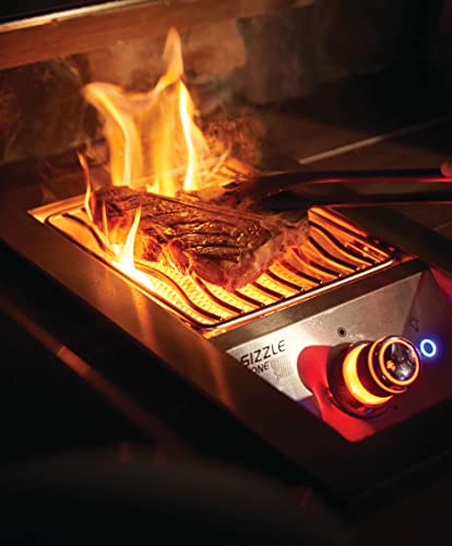 Napoleon Built-In Component - BIB10IRPSS - Single Infrared Drop-In Burner, BBQ Grill, Stainless Steel, Natural Gas, 10-inch BBQ Grill Burner, Perfect Sear, Infrared SIZZLE ZONE™, Sear Station Burner