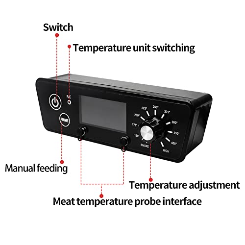 Digital Thermostat Control Board Kit Replacement for Pit BOSS 5 Series Vertical Pellet Smoker with LCD Display , Equipped with Hot Rod Ignitor, RTD Temperature Probe Sensor and Meat Temperature Probes