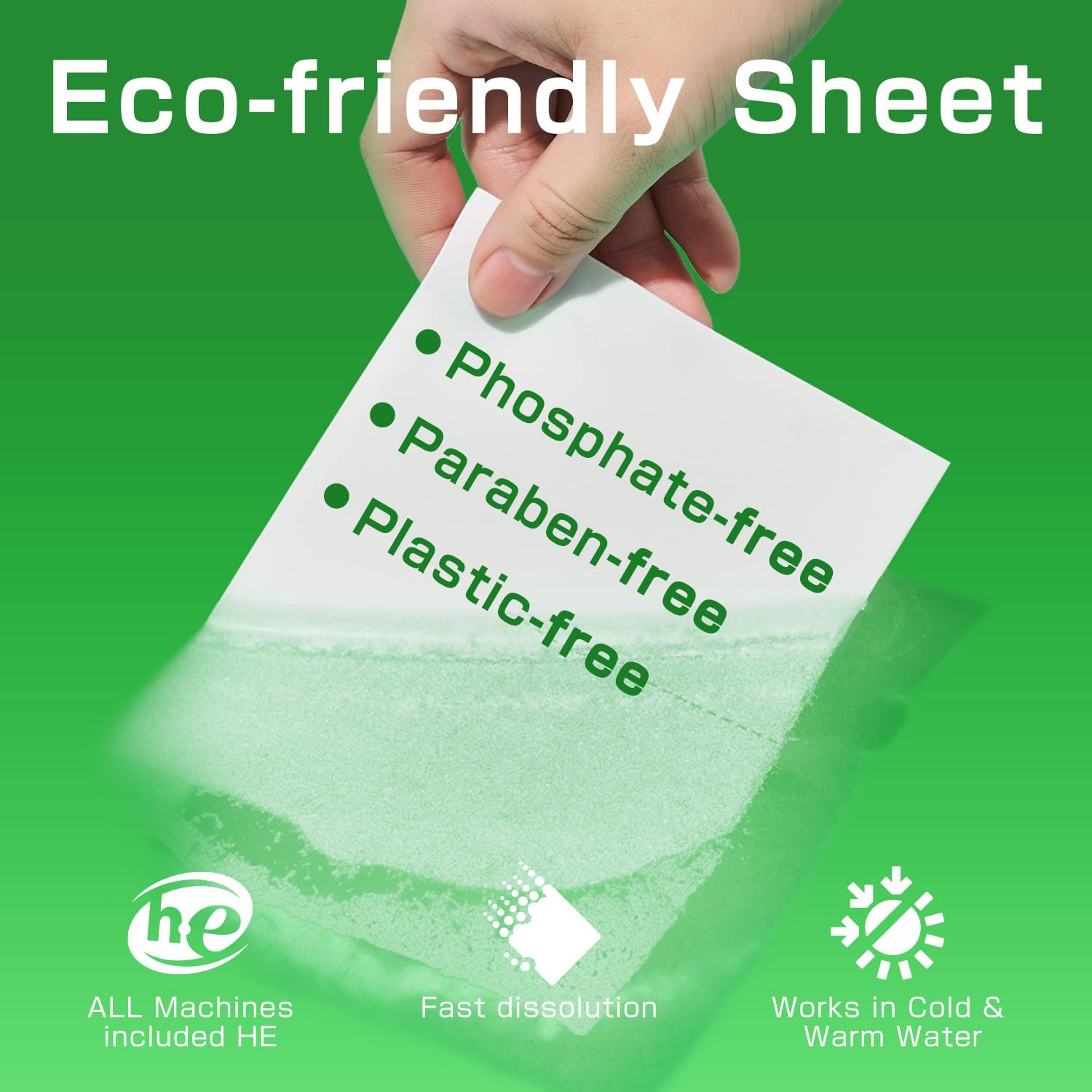 Soulink Laundry Detergent Sheets, 80 Count, Unscented, Plant-based, Eco-Friendly, No Plastic Jug, No Soap Strips, Hypoallergenic, Safe for Sensitive Skin