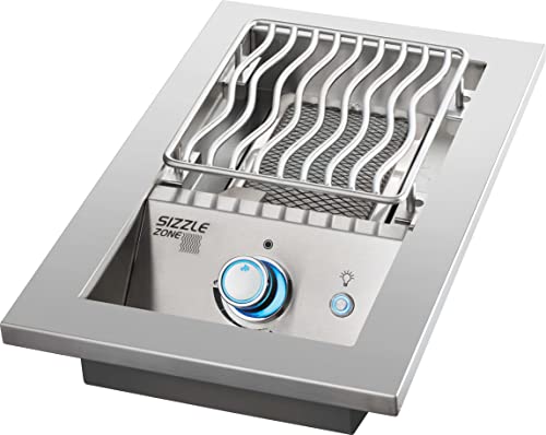 Napoleon Built-In Component - BIB10IRPSS - Single Infrared Drop-In Burner, BBQ Grill, Stainless Steel, Natural Gas, 10-inch BBQ Grill Burner, Perfect Sear, Infrared SIZZLE ZONE™, Sear Station Burner