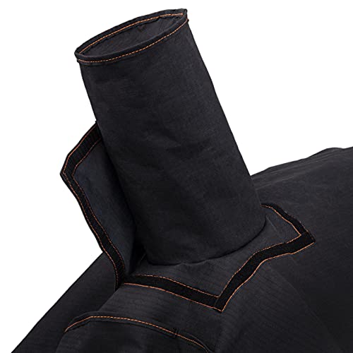 Oklahoma Joe's 2855872P04 Longhorn Reverse Flow Anthem Series Rip-Stop Offset Smoker Cover, Black