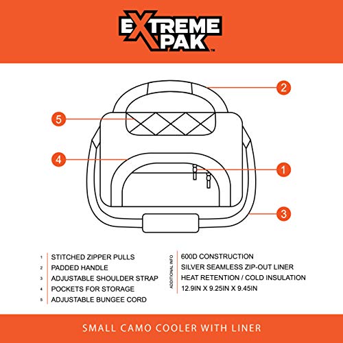 Extreme Pak JX Swamper Small Camo Cooler Bag (13"- SM)