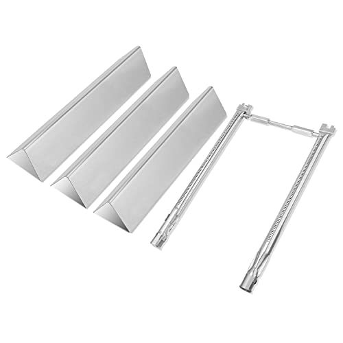 Weber Spirit Grill Replacement Parts, 7635 Weber Spirit Flavorizer Bars 15.3 Inch Weber Flavorizer Barsand 69785 Burner for Weber Spirit I & II 200 with Front Control, Spirit E210, E220, S210, S220