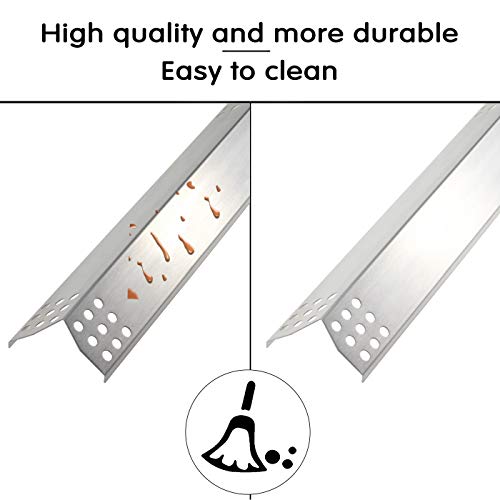 Hisencn Stainless Steel Burner Pipe Tube, Heat Plate Shield Tent, Igniter Electrode Repair KIT Replacement for Kitchen Aid 720-0733A, 720-0745, 720-0745B 4 Burner Gas Grill Models
