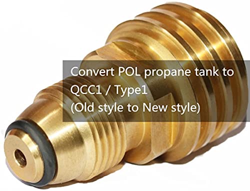 DOZYANT 12 Feet Propane Hose with Gauge,Include Tank Adapter Converts POL 100 lb LP Tank to QCC1 for Gas Grill, Stove and More Propane Appliances