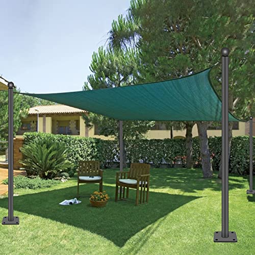Sun Shade Sail Poles Can Be Used to Hang Shade Canvas, Holiday Lights, Canopy Awning, Flags Length After Assembly is 265 cm / 104.33 inch