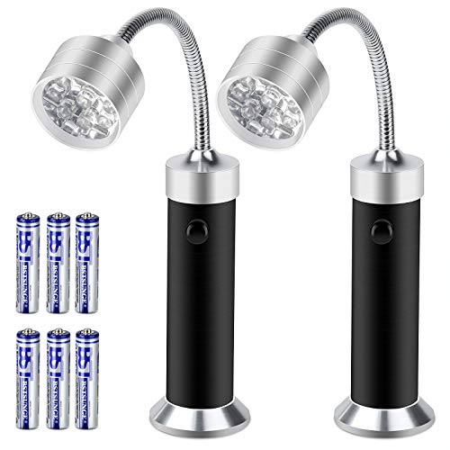 ANSAUCT BBQ Grill Light, LED Grill Lights for BBQ Lights for Grill Magnetic Grill Light Outdoor for Grilling at Night 360 Degree Flexible Gooseneck Grill Lights Waterproof Heat Resistant