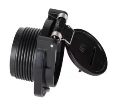 ATIE Pool Free Rotation Snap-Lock Vacuum Vac Lock Safety Wall Fitting W400BBKP/600-2201 for Zodiac, Hayward, Pentair Suction Pool Cleaners (Black)