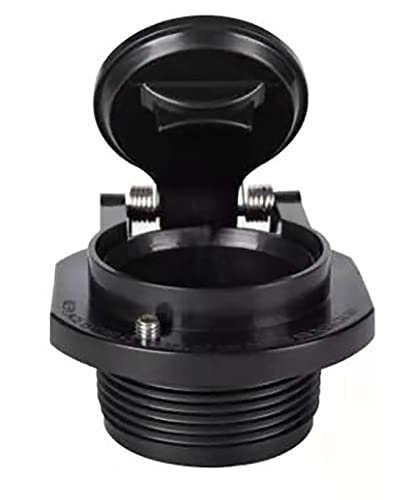 ATIE Pool Free Rotation Snap-Lock Vacuum Vac Lock Safety Wall Fitting W400BBKP/600-2201 for Zodiac, Hayward, Pentair Suction Pool Cleaners (Black)