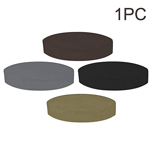 CALIDAKA Outdoor Hot Tub Cover Round Spa Solid Shade Portable Waterproof Moisture Proof Anti UV Foldable, 4 Colors