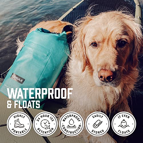 ICEMULE Jaunt Large Collapsible Backpack Cooler β Hands Free, 100% Waterproof, 24+ Hours Cooling, Soft Sided Cooler for Hiking, Camping, Fishing & Picnics, 15 Liter, Fits 15 Cans + Ice, Devoe