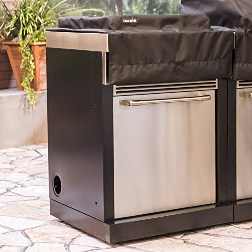 Char-Broil 2757735W10 Modular Outdoor Kitchen Stove & Griddle Module Premium Cover, Black