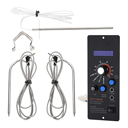 Digital Thermostat Kit Compatible with Camp Chef Wood Pellet Grills, with RTD Temperature Sensor and Dual Meat Probes