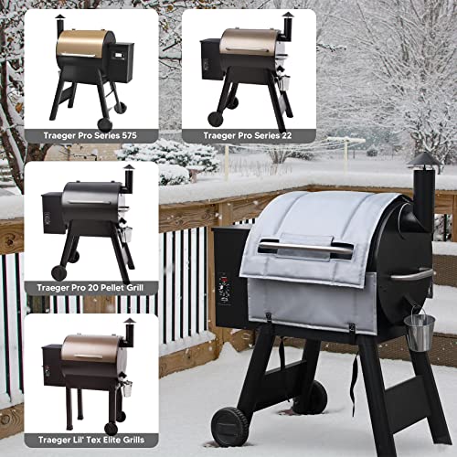Stanbroil Insulation Blanket for Traeger Pro 575, 22 Series, Pro 20 and Lil' Tex Elite Grill, Durable Grill Blanket for Winter Smoking