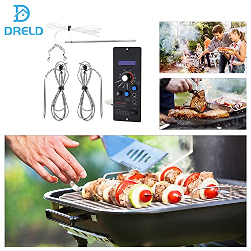 Digital Thermostat Kit Compatible with Camp Chef Wood Pellet Grills, with RTD Temperature Sensor and Dual Meat Probes