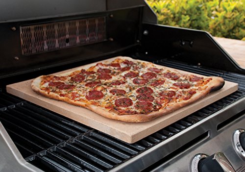 Pizzacraft 15" Square ThermaBond Baking/Pizza Stone - For Oven or Grill - PC9897