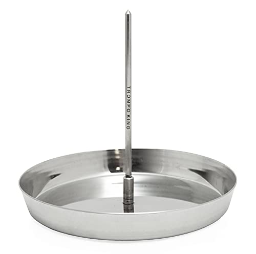 Trompo King Mini Vertical Skewer, 8" Barbecue Grill Stand, Great for Tacos Al Pastor, Shawarma, Brazilian Churrasco, Whole Chickens, Kabobs, and Many Other Delicious Dishes That Require Skewers!