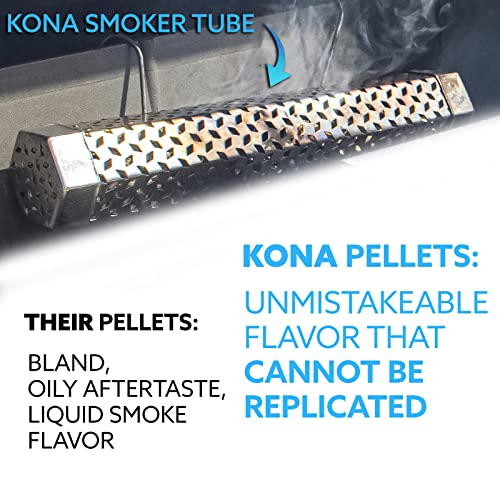 Kona Premium Blend Smoker Pellets, Intended for Ninja Woodfire Outdoor Grill, 8 lb Resealable Bags