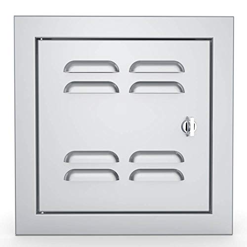 SUNSTONE BA-VSDL12 Signature Series Beveled Frame Access, Grill, Outdoor Cooking Doors, Stainless stel
