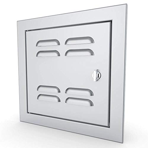 SUNSTONE BA-VSDL12 Signature Series Beveled Frame Access, Grill, Outdoor Cooking Doors, Stainless stel