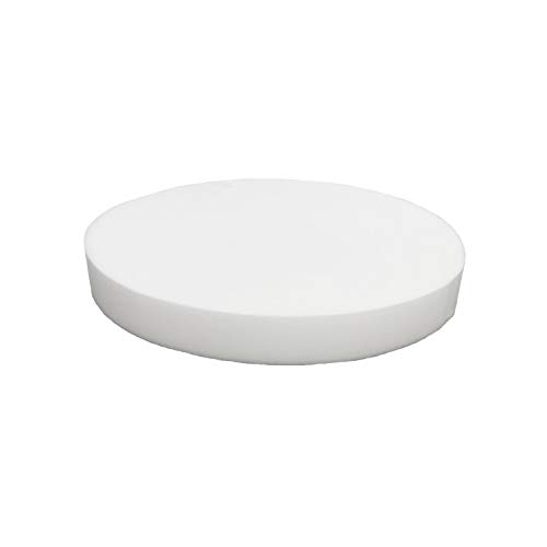 FoamRush 3" x 17" x 17" Diameter Premium Quality High Density Upholstery Foam (Bar Stools, Seat Cushion, Pouf Insert, Patio Round Cushion Replacement) Made in USA