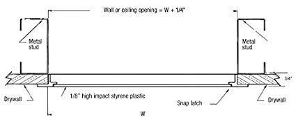 SUMASAI Plumbing Access Panel Access Panel 12 x 12 inch Access Door with Removable Hinged Door Reinforced Durable Plastic Drywall Access Panel