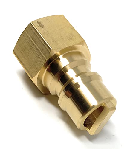 MI MADOL IMPORTS, LLC MADOL 3/8" Natural Gas Quick Connect Fitting [910-583] LP Gas Propane Hose Quick Disconnect Kit, 100% Solid Brass