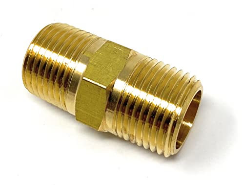 MI MADOL IMPORTS, LLC MADOL 3/8" Natural Gas Quick Connect Fitting [910-583] LP Gas Propane Hose Quick Disconnect Kit, 100% Solid Brass