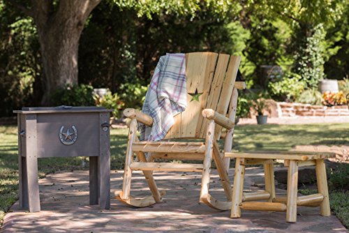 Leigh Country TX 93728 Cooler with Grey Wash Stain on Pine Wood, 54-Quart