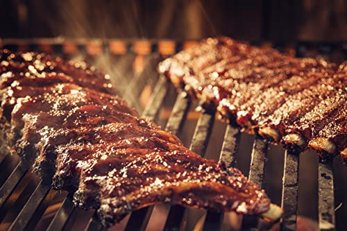 Leship 19.5 inch Cooking Grates Replace for Weber 7524, 7528, Weber Genesis 300 Series Genesis E310 E320 E330 S310 S320 S330 EP310 EP320 EP330 Grills, Cast Iron Grill Grates (19.5" x 12.9" Each)