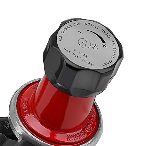 Stanbroil 0-30 PSI High Pressure Adjustable Regulator POL Connection and 48-Inch Hose Assembly Kit