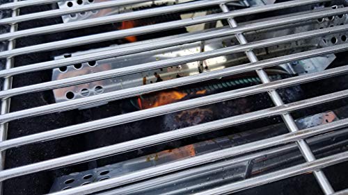 Grill Replacement Parts for Grill Master 720-0737, 720-0769, Heat Plate Burner Shield Flame Deflectors and BBQ Grill Burner Replacement for Nexgrill Grillmaster 720-0737 720-0769 Gas Grill Models