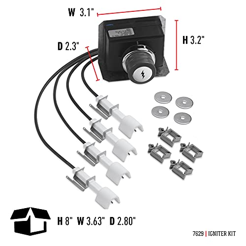 Weber Igniter Kit for 330 Model Genesis Gas Grills, Black