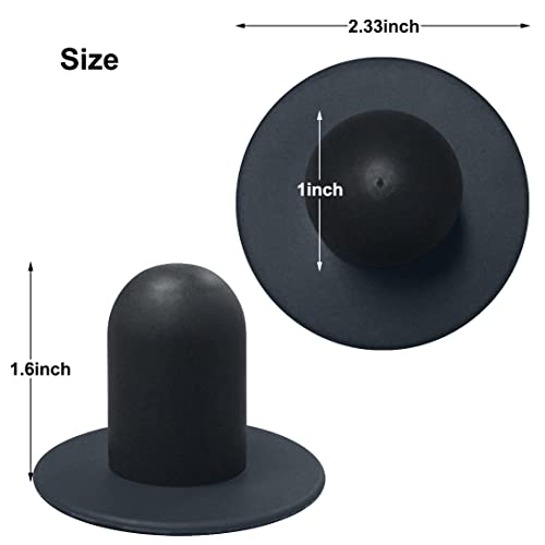 4 PCS Swimming Pool Pump Strainer Hole Plug Replacemen for Bestway & Intex Pools Ground Swimming Plug Wall Plug Stopper (Black)