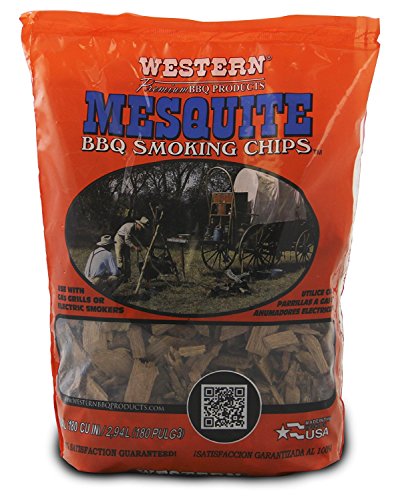 Western BBQ Premium Wood Smoking Chips Variety (Pack of 4) Cherry, Hickory, Mesquite, Pecan