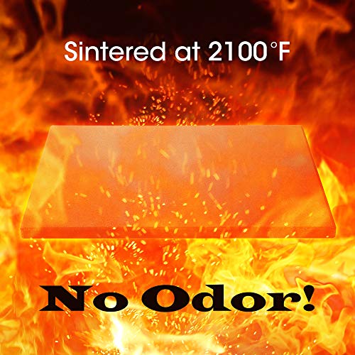 Unicook Pizza Stone and Peel, 16 x 14 Inch Baking Stone for Grill Oven, Thermal Shock Resistant Cooking Stone for Making Crisp Crust Pizza Bread, Includes Wooden Pizza Peel