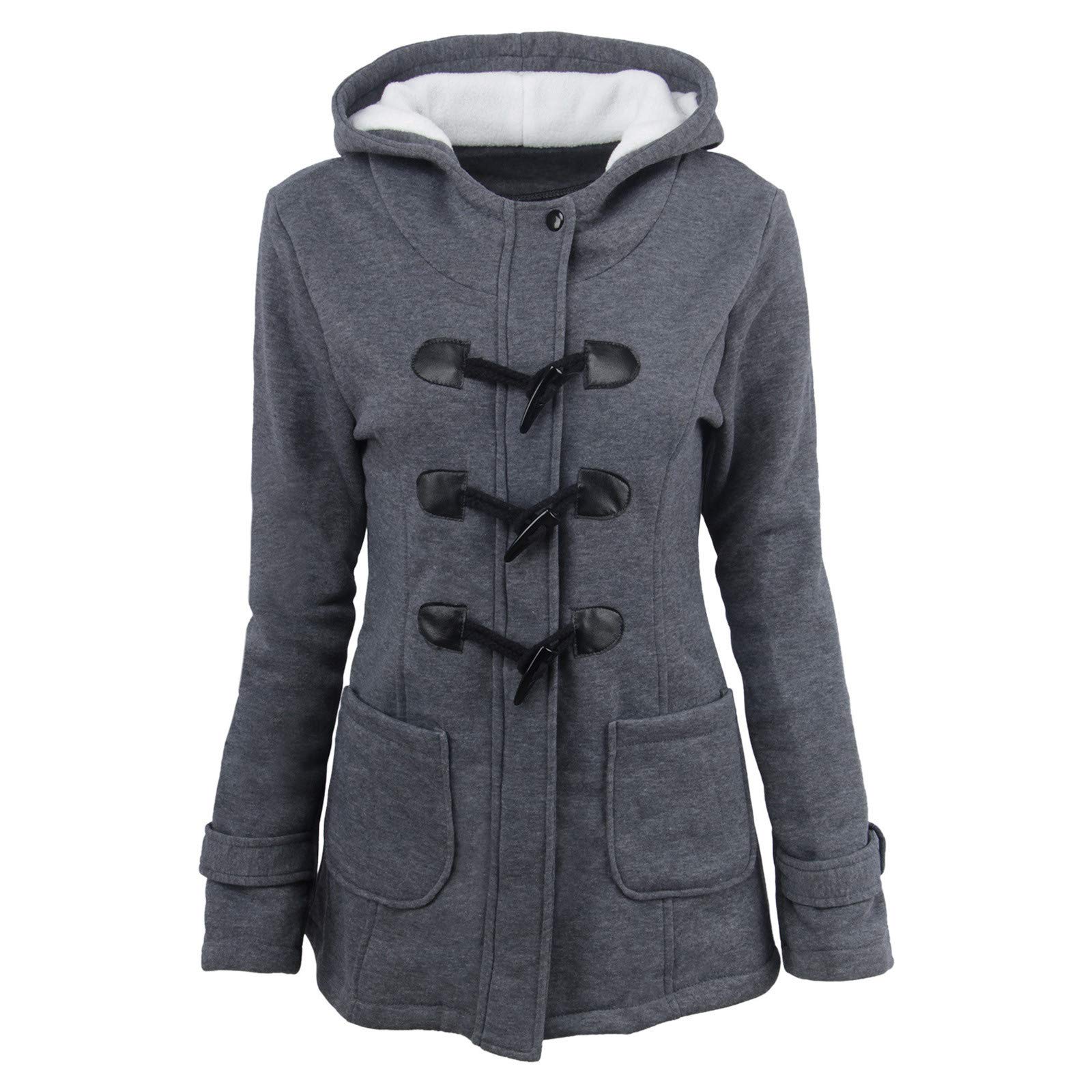 Ropa De Invierno para Mujer Womens Winter Coats Warm Sherpa Lined Parkas Jacket Thickened Windproof Outerwear with Fur Hood Plus Size Puffer Down Womens Waterproof Jacket