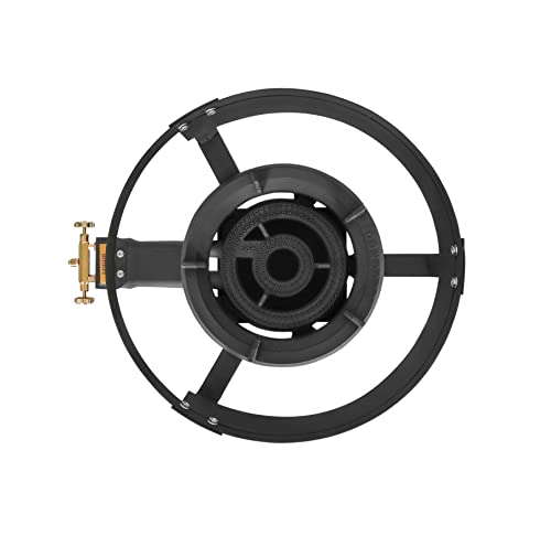 Concord 30" Powder Coated Steel Comal Stand with Stainless Steel Comal and Roadster Single Propane Burner. Great for Discada, Tacos, Street Vendor, Etc.…