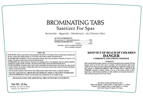 SpaChoice 472-3-9175 Tabs Hot Tub Bromine, 10-Pounds