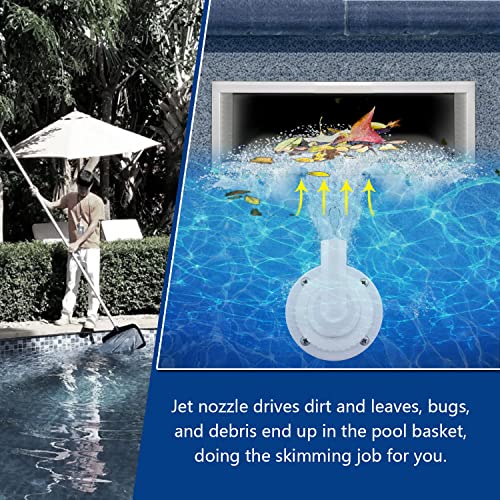 ChangTa Directional Pool Skimmer Jet Return Nozzle Compatible with Inside Most Swimming Pools Hydrostream Return Inlet Fitting Reduce Skimmer Net Maintenance Fits Pool Rakes Skimmers & Nets Parts