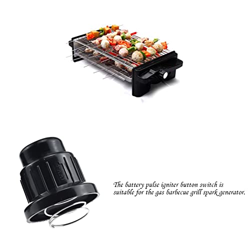 Aifeier ET Grill Blackstone Igniter Button Cap Spark Generator Knob AAA and AA Battery Pulse Igniter Push Button Switch with Springs for Replacement BBQ Ignitor Switch Cap, Pack of 2