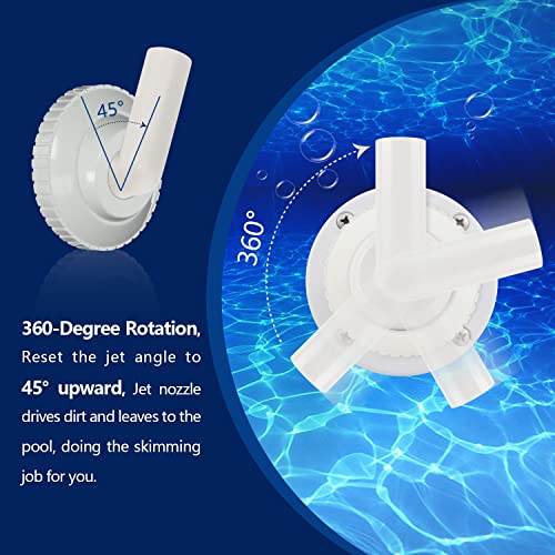 ChangTa Directional Pool Skimmer Jet Return Nozzle Compatible with Inside Most Swimming Pools Hydrostream Return Inlet Fitting Reduce Skimmer Net Maintenance Fits Pool Rakes Skimmers & Nets Parts