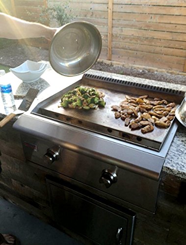 BBQ Stainless Steel 12" Round Basting Cover/Cheese Melting Dome and Steaming Cover, Best for Flat Top Griddle Grill and Other Grills, Smokers