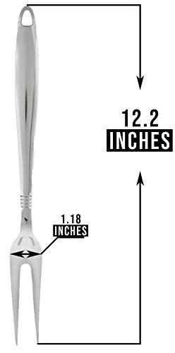 Heavy Duty Stainless Steel Meat Bbq Fork - Metal Carving Forks Chef for Grilling