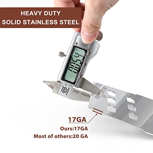 QuliMetal SUS304 Flavorizer Bars SUS304 Grill Burner and #65505 7622 Heat Deflector for Weber Genesis 300 Series (E310 E320 E330 S310 S320 S330) with Front Control Knobs