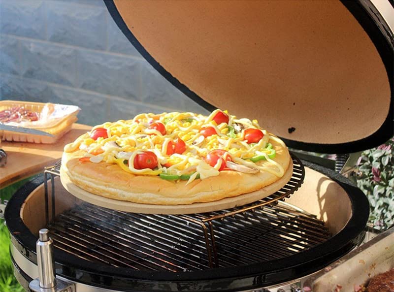 10inch Cordierite Pizza Baking Stone Calzones Bake Sourdough Bread Stone (25.4cm)