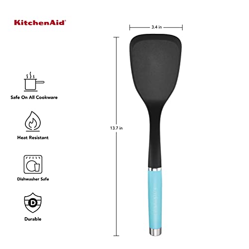 KitchenAid Gourmet Large Solid Turner, one size, Matte Aqua Sky
