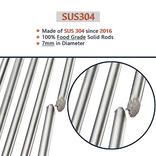 Hongso 17 3/8" Solid 304 Cooking Grill Grid Grate for Home Depot Nexgrill 720-0830H, Charbroil 466446015, 463241113, 463446017, 466446015, 466446115, Master Forge 1010037 Gas Grills, 2 Pack, SC1712