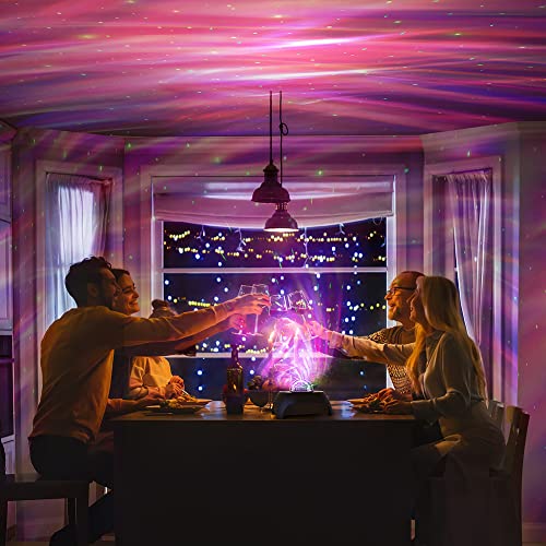 Star Projector & Night Light Projector, 3 in 1 Galaxy Projector with Bluetooth Speaker, with 15 Lighting Modes, Remote Control & Timer, for Kids Adults Decor Bedroom/Party/Gathering/Christmas