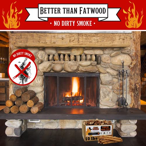 Kiln Dried Kindling Wood Sticks | Ready to Use Starter Firewood | The Perfect Size to Start Fires | All-Natural Firestarter Firewood | Approx. 30 Sticks per Bag